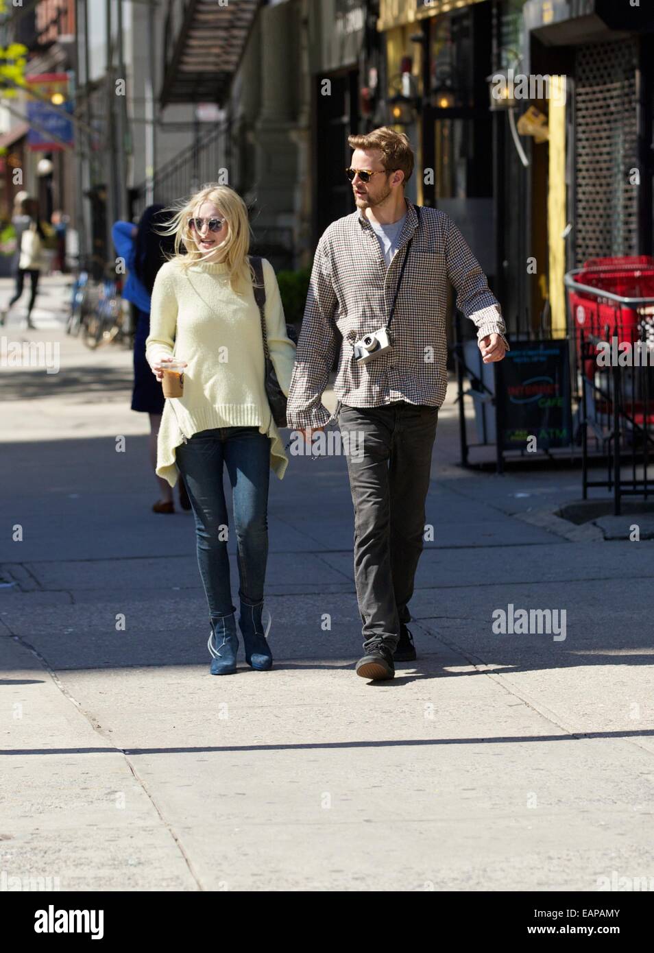 Dakota Fanning spotted out in New York with her model boyfriend, Jamie ...
