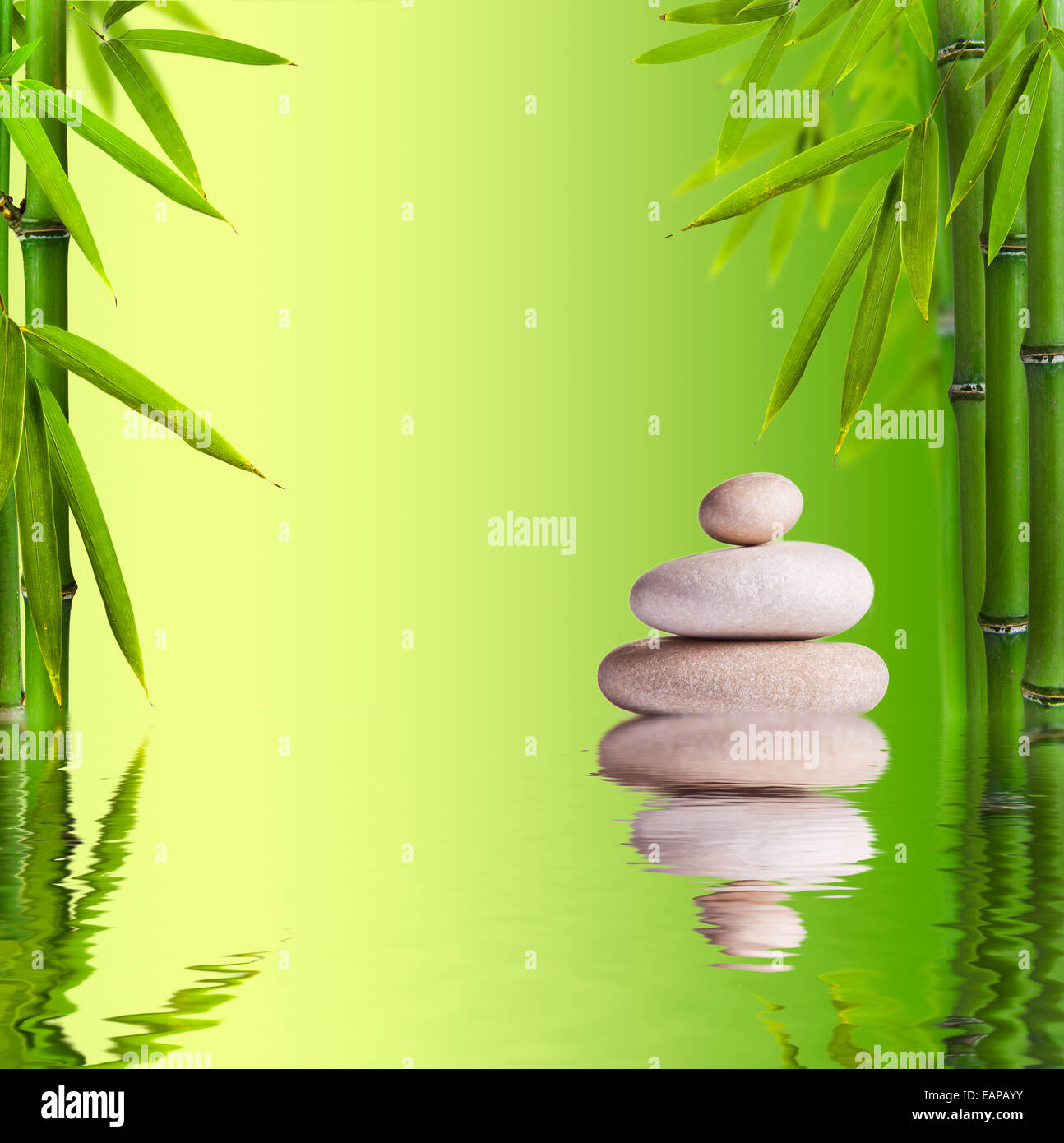 Spa still life with water reflection Stock Photo - Alamy
