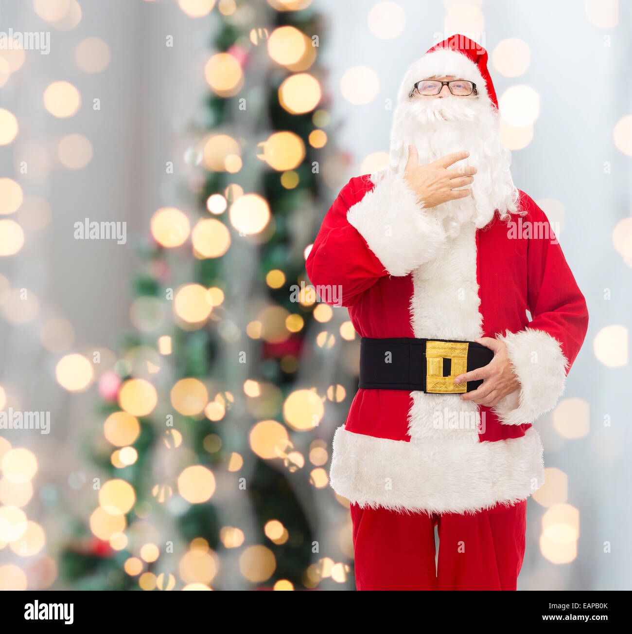 man in costume of santa claus Stock Photo - Alamy