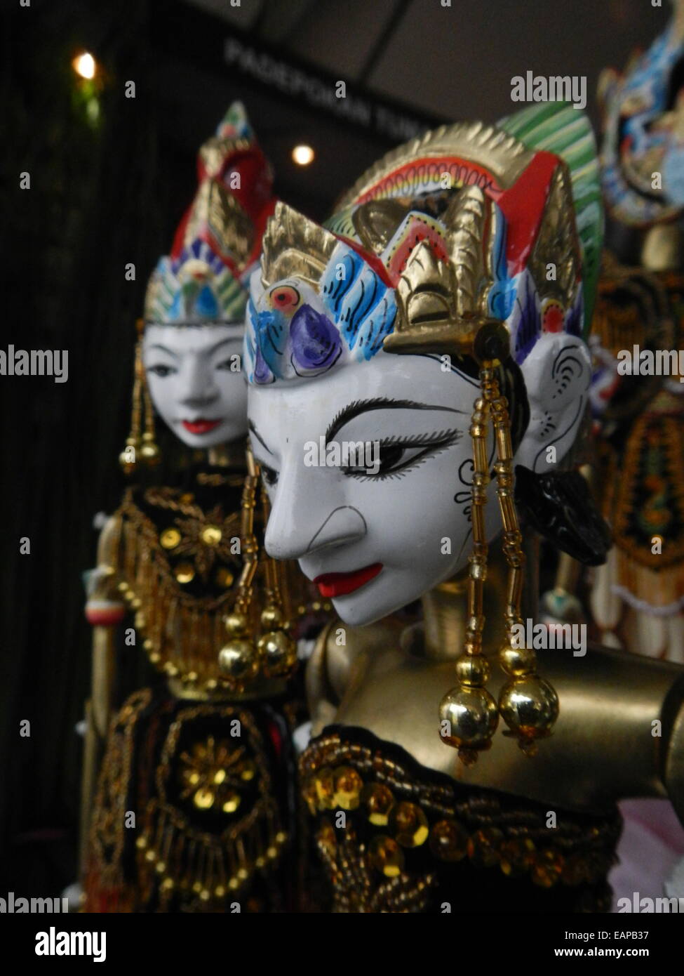 Wayang Golek, Wayang Puppet made from wood Stock Photo - Alamy