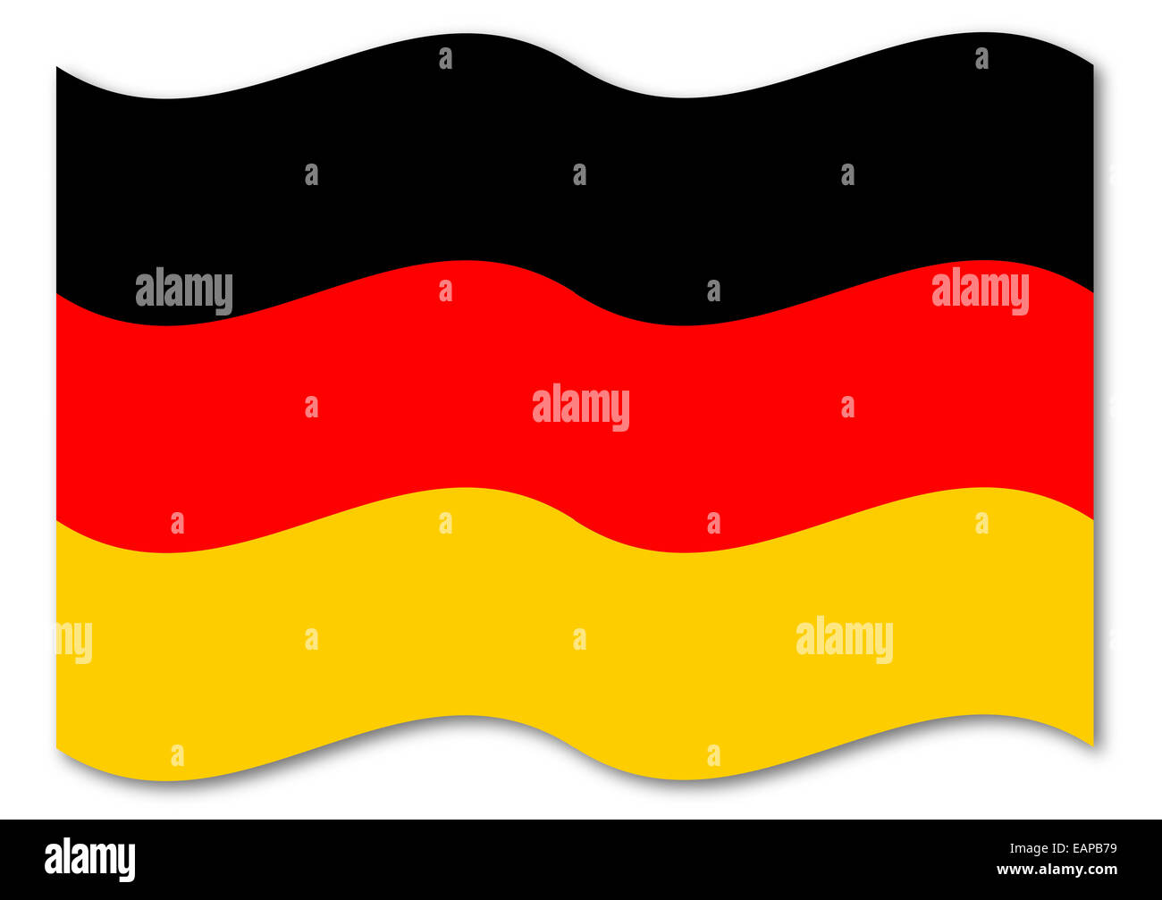The flag of Germany in red black and gold Stock Photo - Alamy