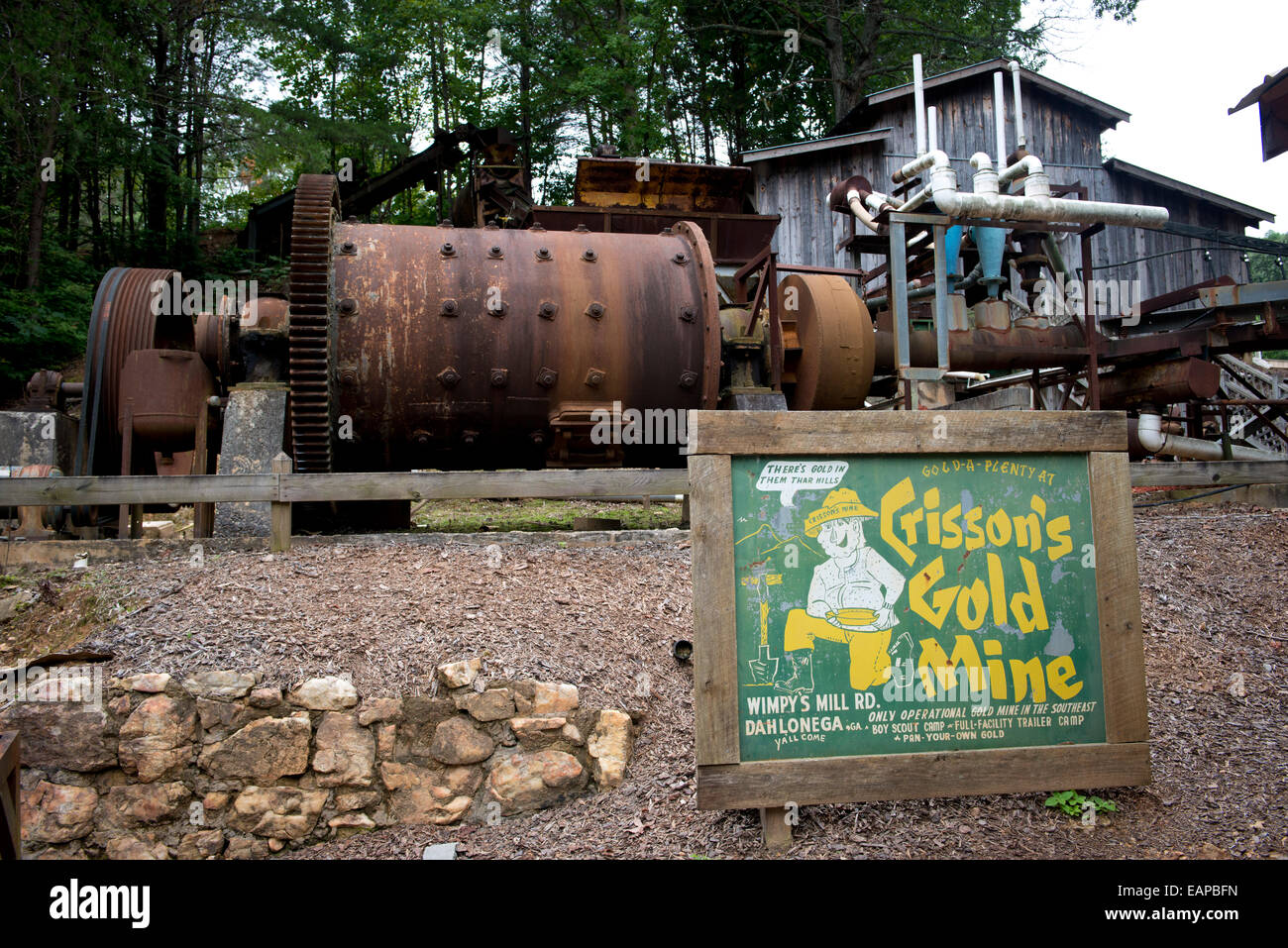 Crisson's Gold mine. Dahlonega, Georgia Stock Photo - Alamy