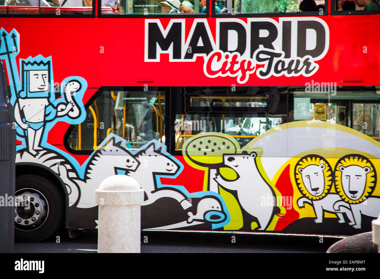 Madrid Tour Bus, Spain Stock Photo - Alamy