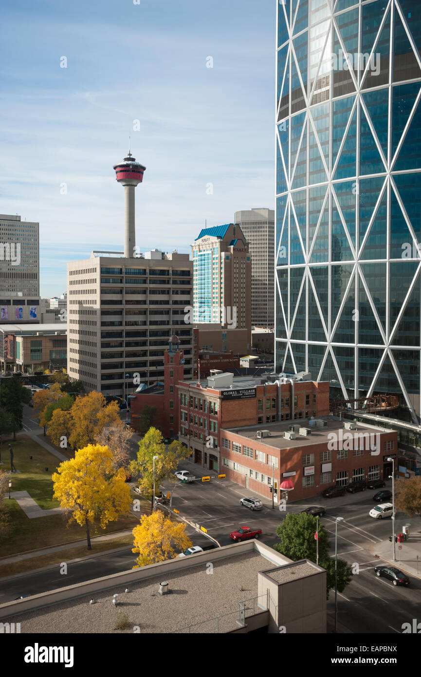 The Calgary Tower in Autumn, Calgary, Alberta, Canada Stock Photo - Alamy