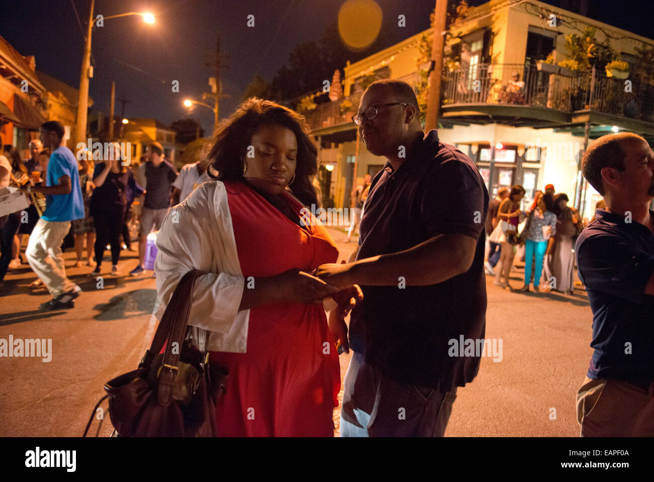 Dancing In The Street At Night