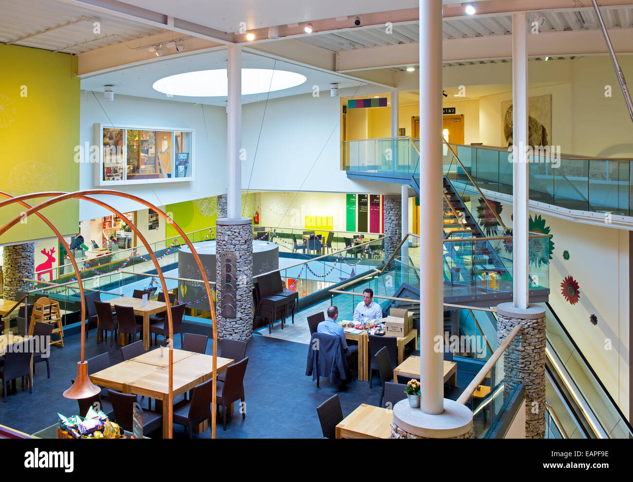 Cafe at at Rheged, Lake District attraction, near Penrith, Cumbria ...