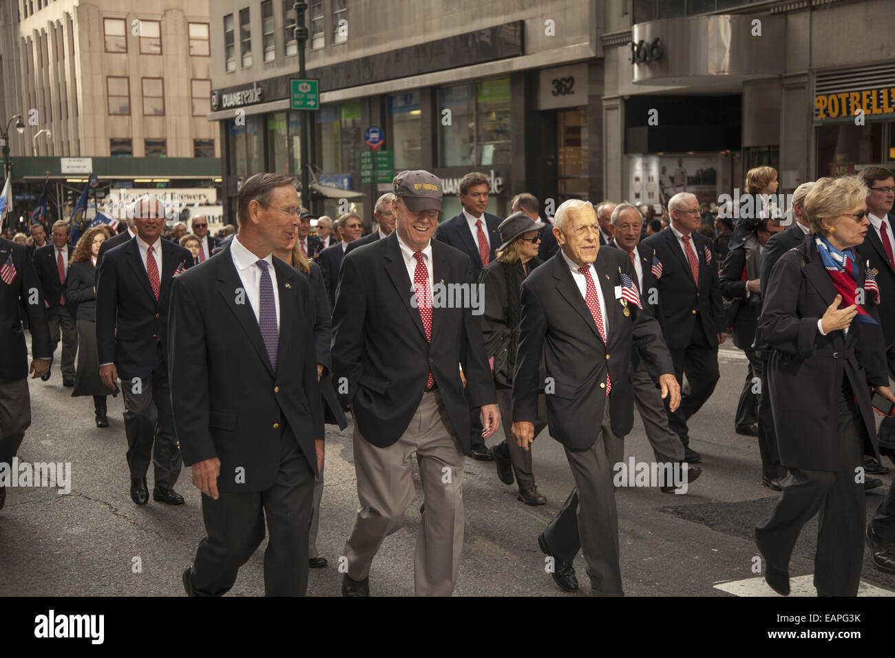 Veterans Day Parade, 5th Ave., New York City. Members of the Union ...