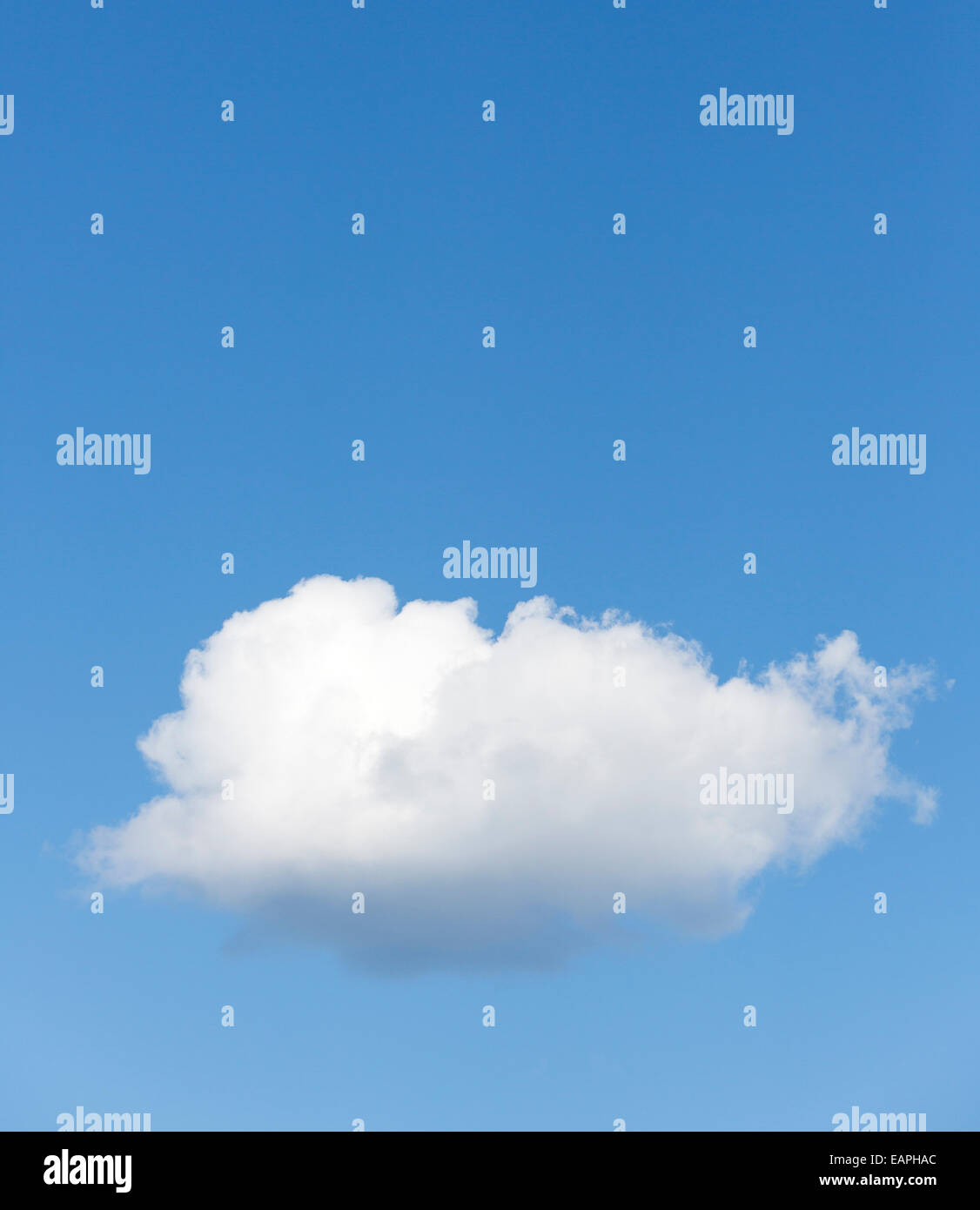 One white cloud on blue sky , Finland Stock Photo - Alamy