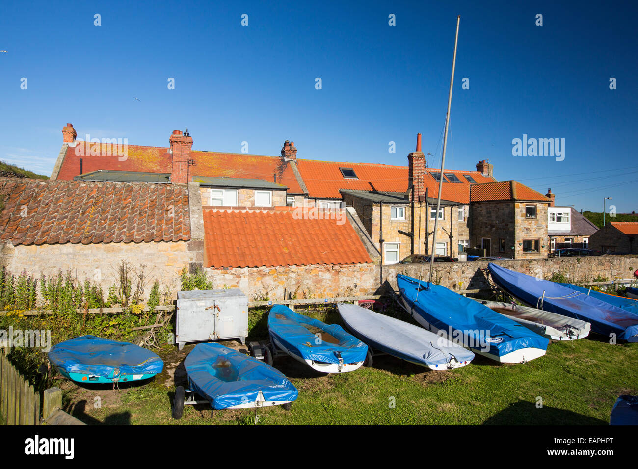 Beadnell, Northumberland, UK Stock Photo - Alamy