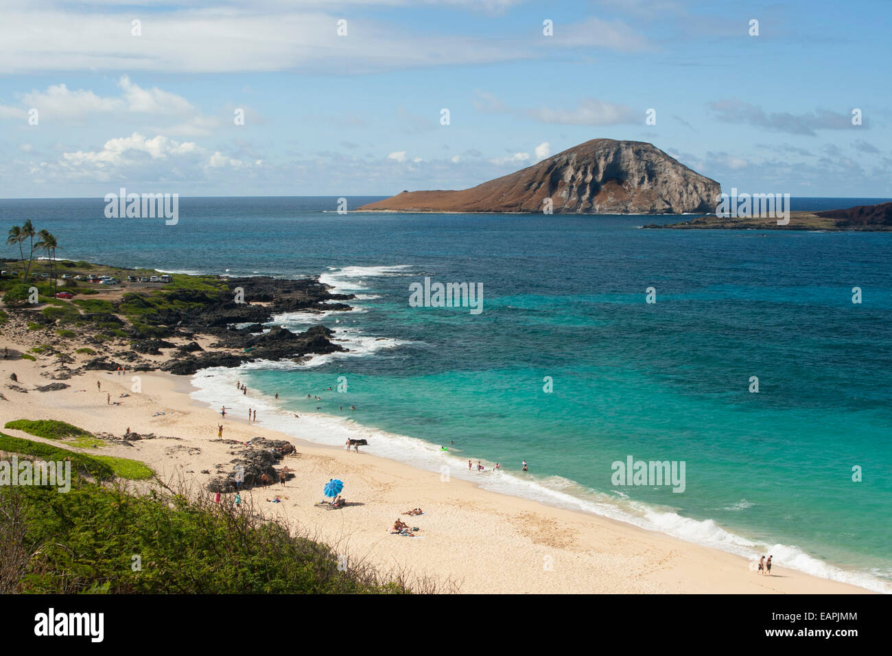 Beautiful beach view, Hawaii Stock Photo - Alamy