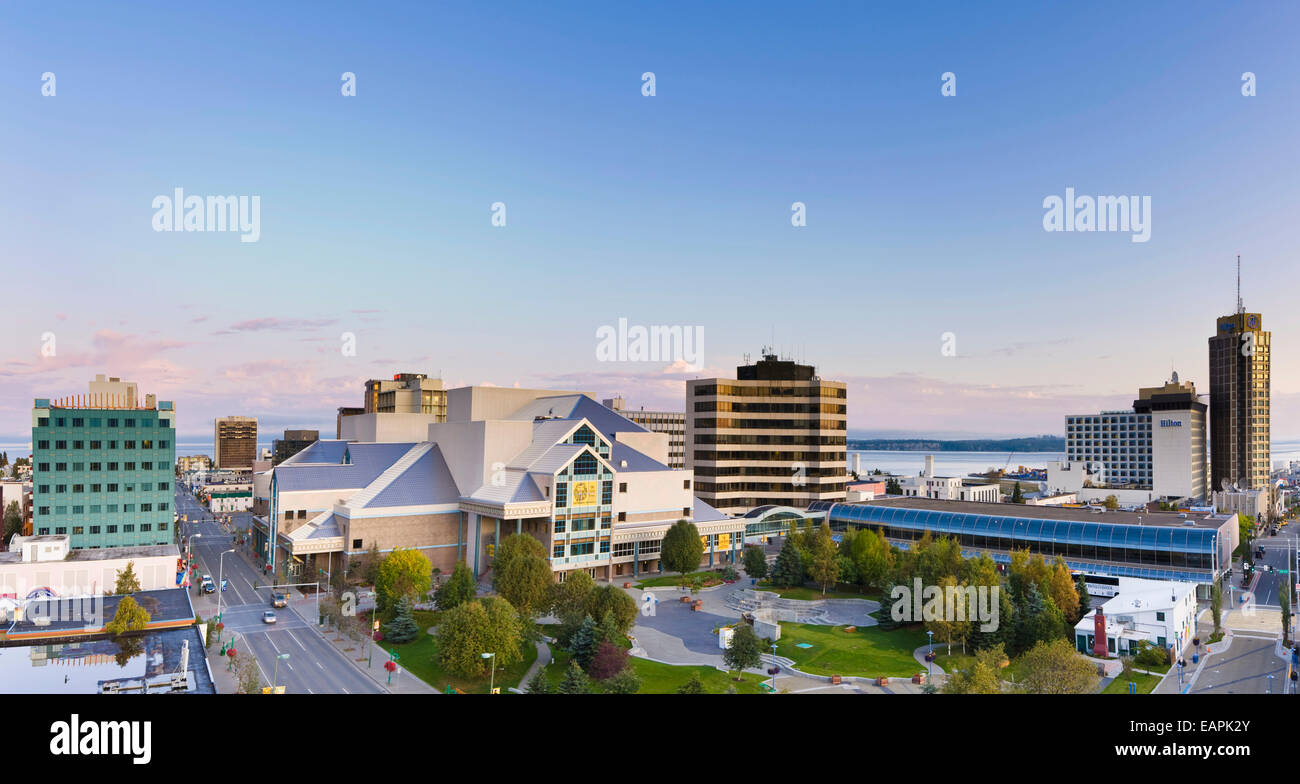 View Overlooking Town Square And The Performing Arts Center In Downtown ...
