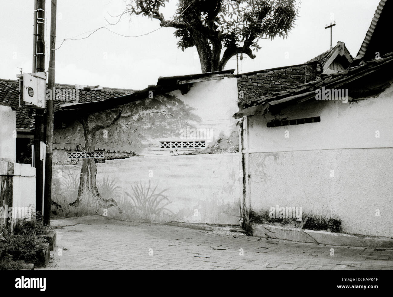 Travel Photography - Street art in the Old Town in Yogyakarta in Java ...