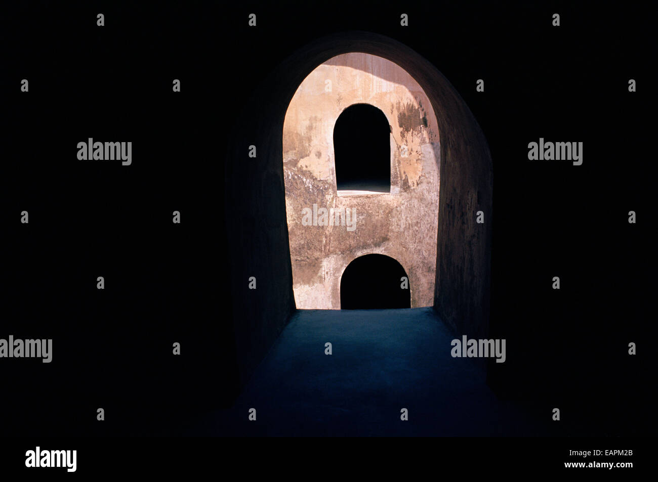 Underground mosque Sumur Gumuling in the Taman Sari complex in ...