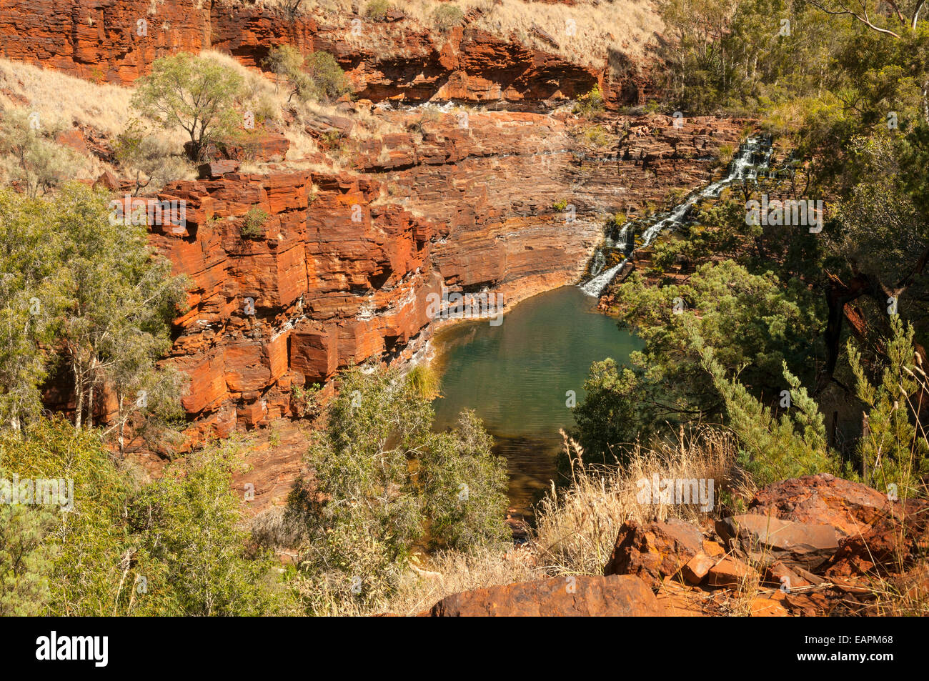 Fortescue Falls, Dales Gorge, Karijini NP, WA, Australia Stock Photo ...