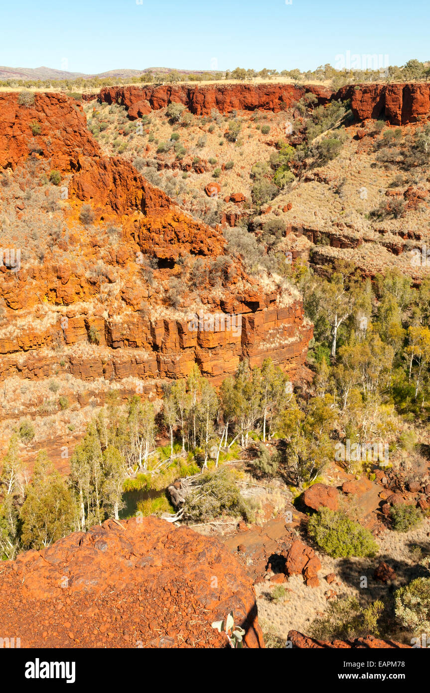 Dales Gorge from Three Way Lookout, Karijini NP, WA, Australia Stock ...