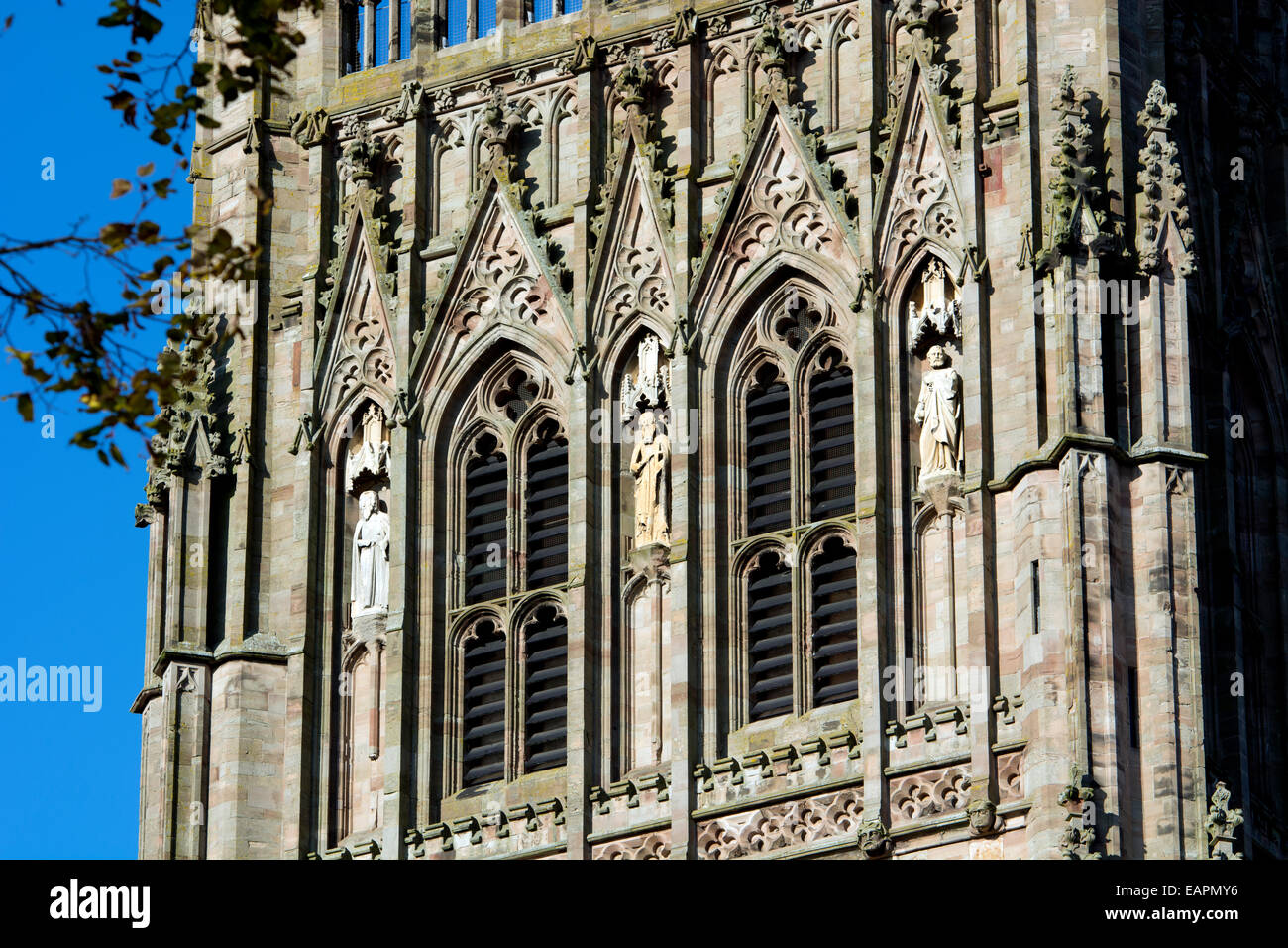 Worcester cathedral tower hi-res stock photography and images - Alamy
