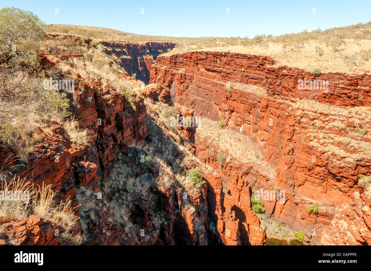 Weano Gorge from Junction Pool Lookout, Karijini NP, WA, Australia ...