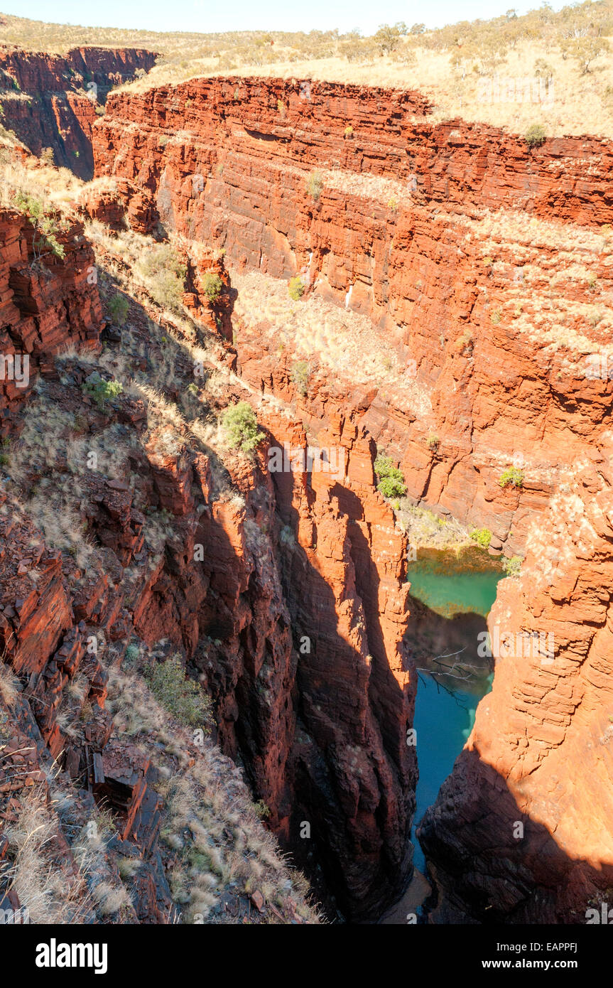 Weano Gorge from Junction Pool Lookout, Karijini NP, WA, Australia ...
