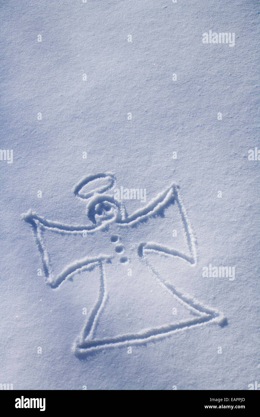Snow Angel Drawing