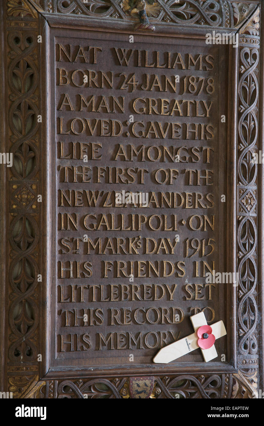 First World War remembrance. The poignant inscription carved on a ...