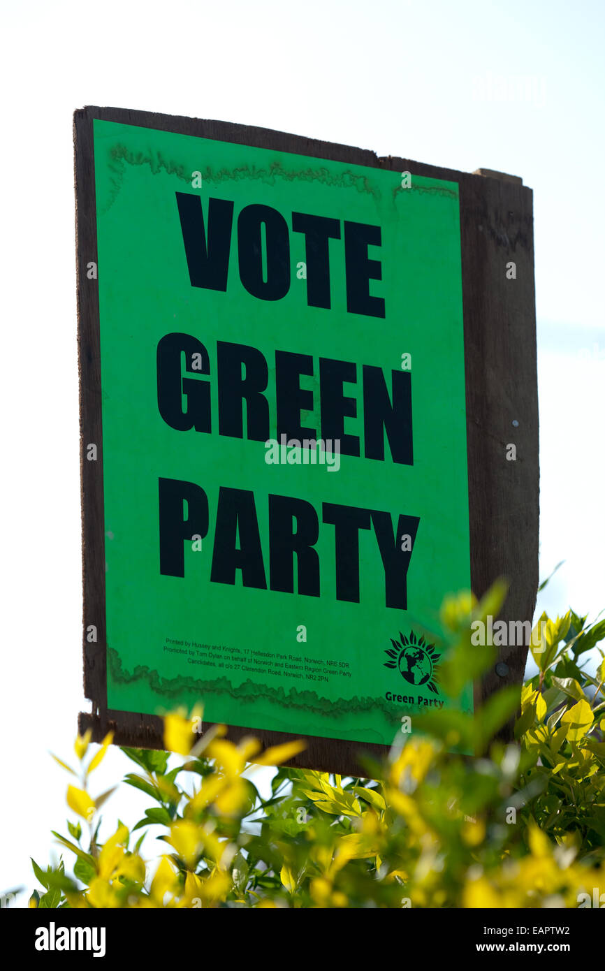 Green Party Political Advertising Poster for Parliamentary elections ...