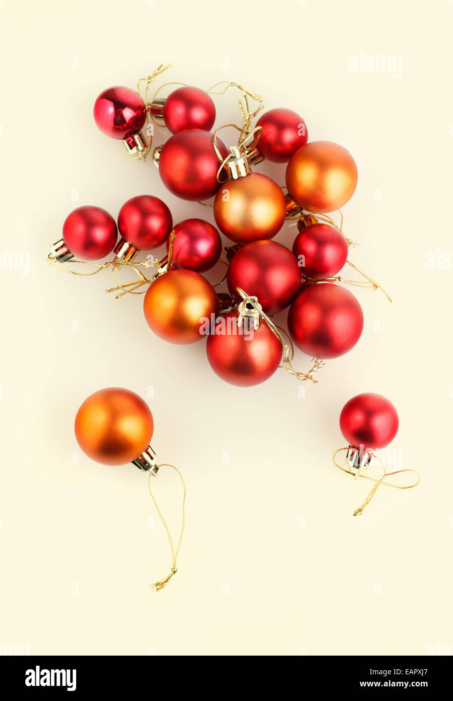 Decoration christmas concept orange Cut Out Stock Images & Pictures - Alamy