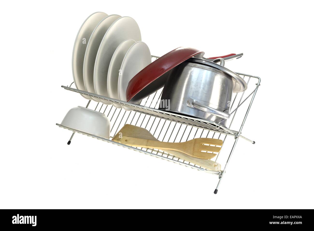A close up shot of a dish rack Stock Photo - Alamy