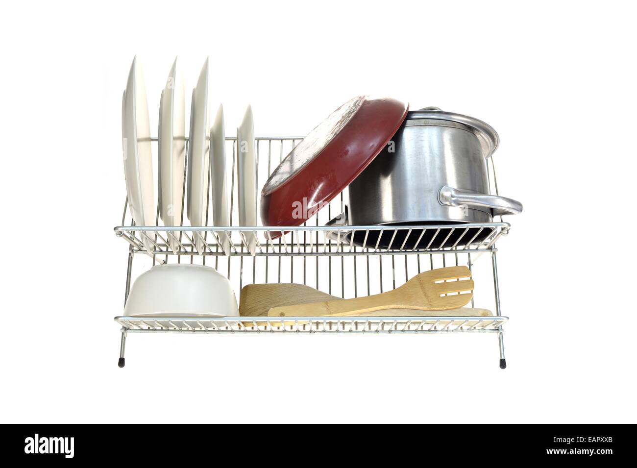 A close up shot of a dish rack Stock Photo - Alamy