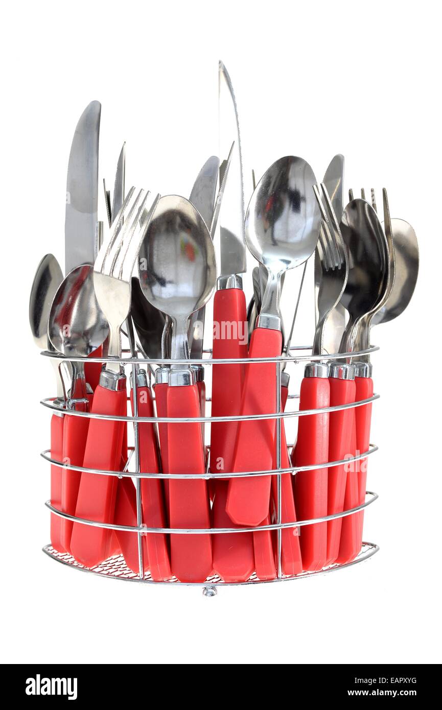 A close a shot of eating utensils Stock Photo - Alamy