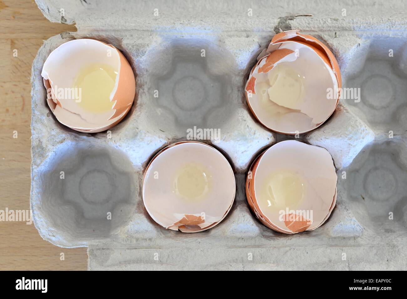 A close up shot of egg shells Stock Photo - Alamy
