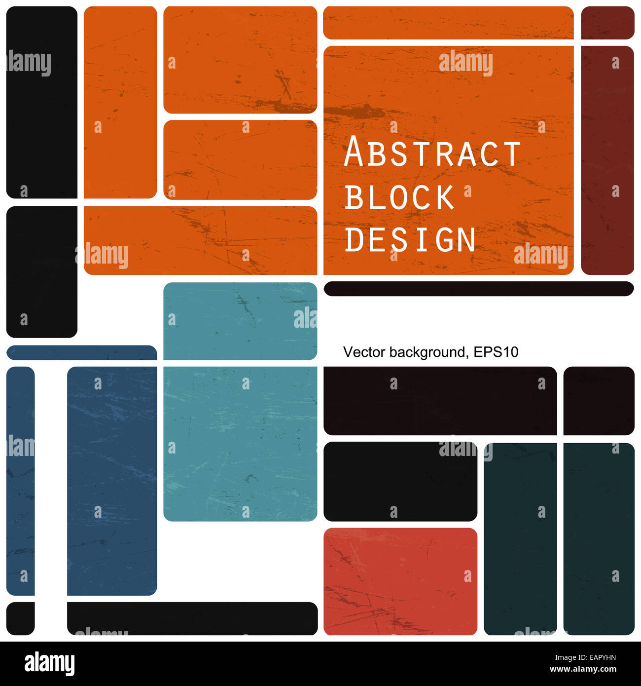 Abstract retro blocks design background colorful, Vector Stock Photo ...