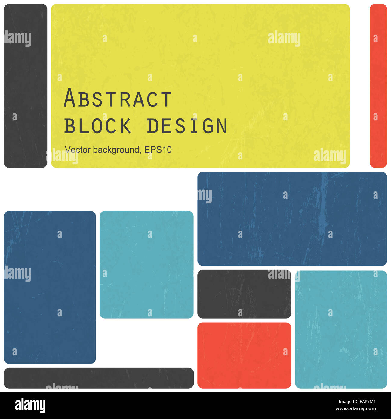 Abstract retro blocks design background colorful, Vector Stock Photo ...