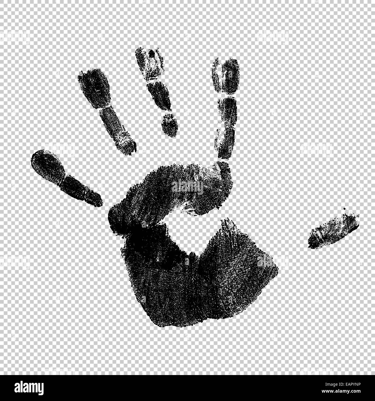 Handprint black background hi-res stock photography and images - Alamy