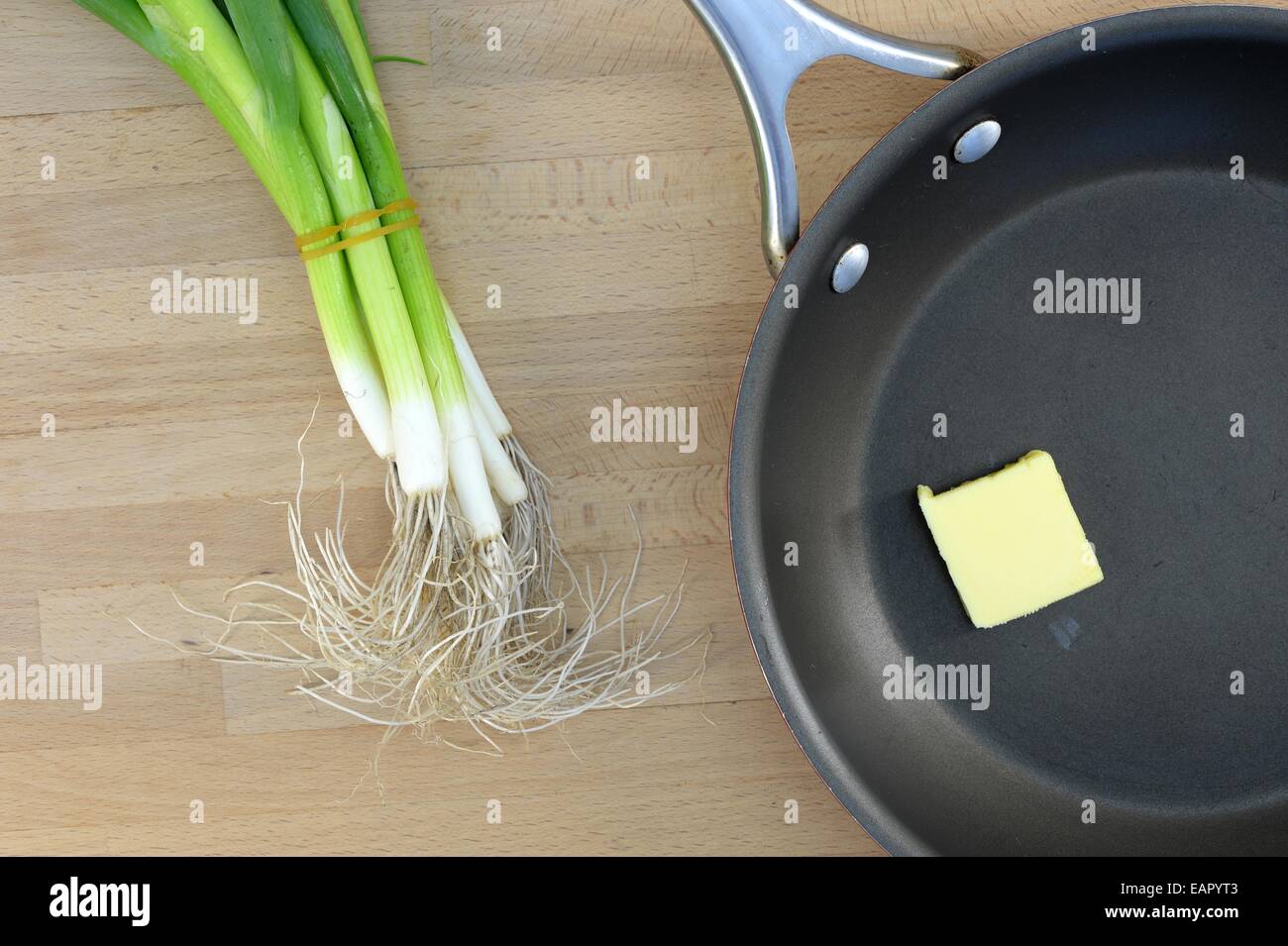 A close up shot of spring onions Stock Photo - Alamy