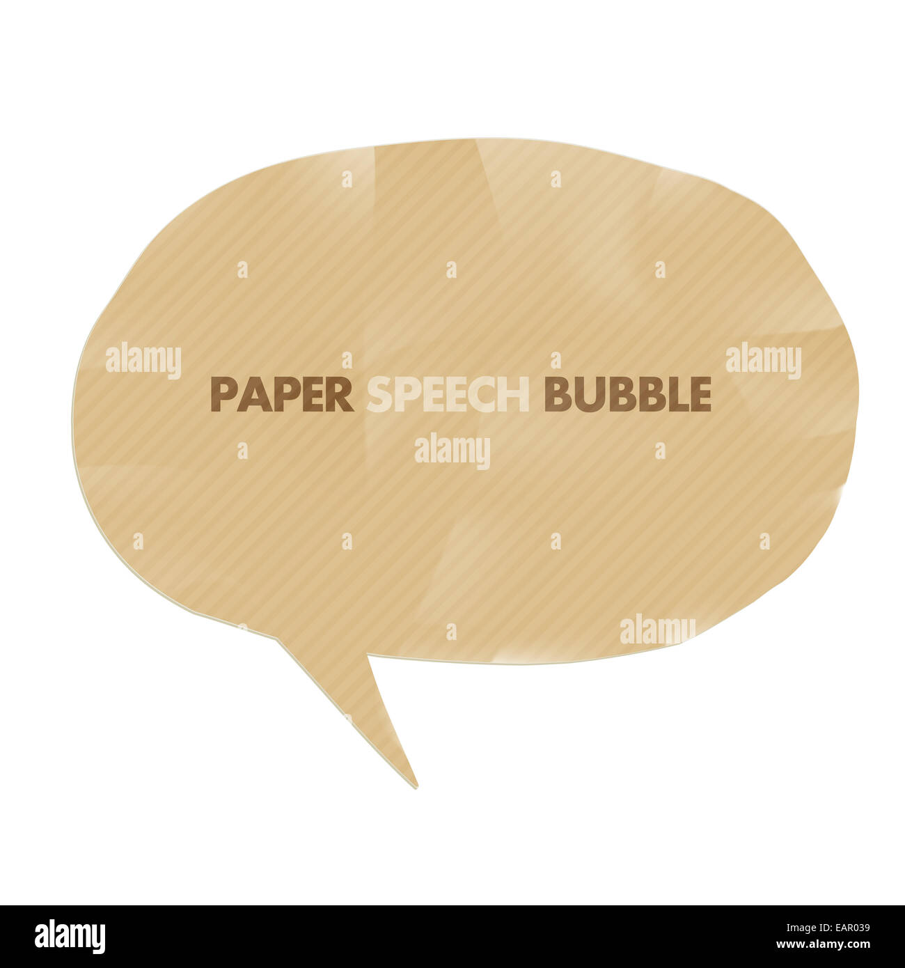 Paper speech bubble. Vector Stock Photo - Alamy