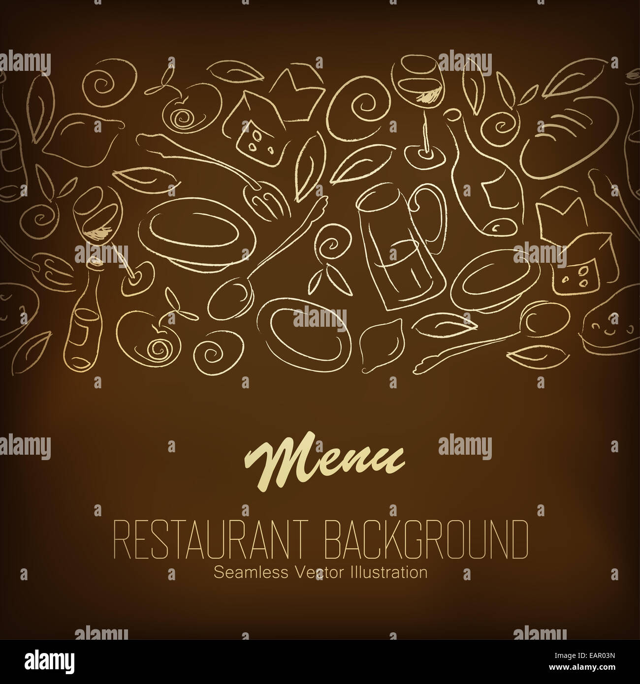 Restaurant menu design. Vector Stock Photo - Alamy
