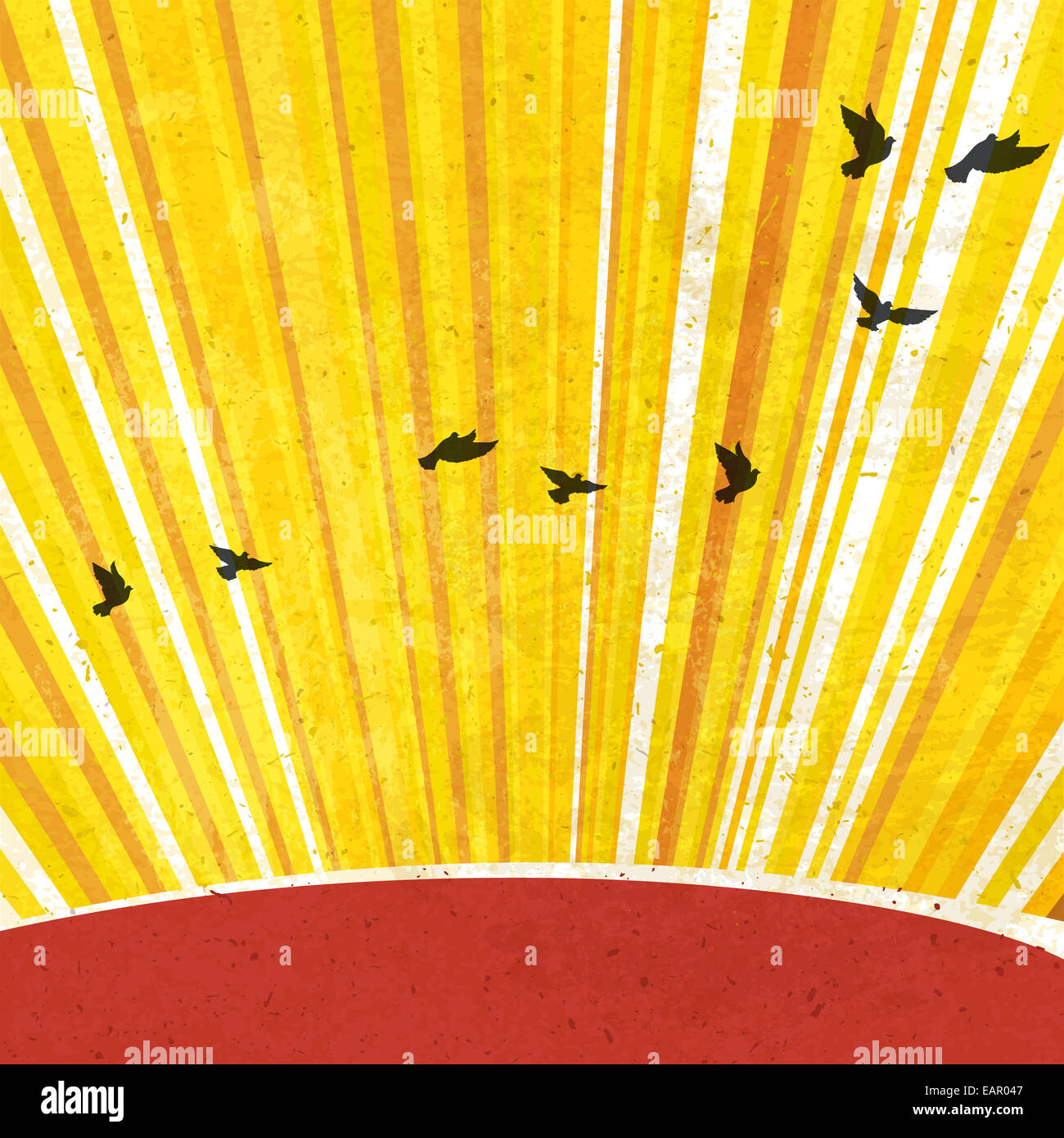Retro Sunrays Background. Vector, EPS10 Stock Photo - Alamy
