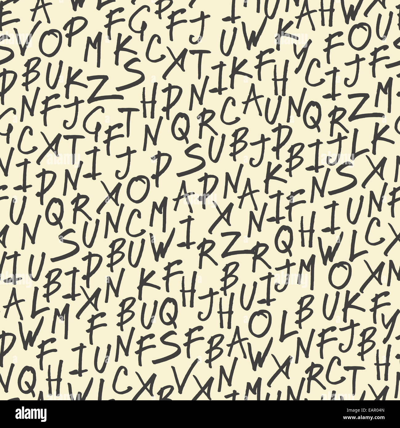 Brush script seamless pattern. Vector Stock Photo - Alamy