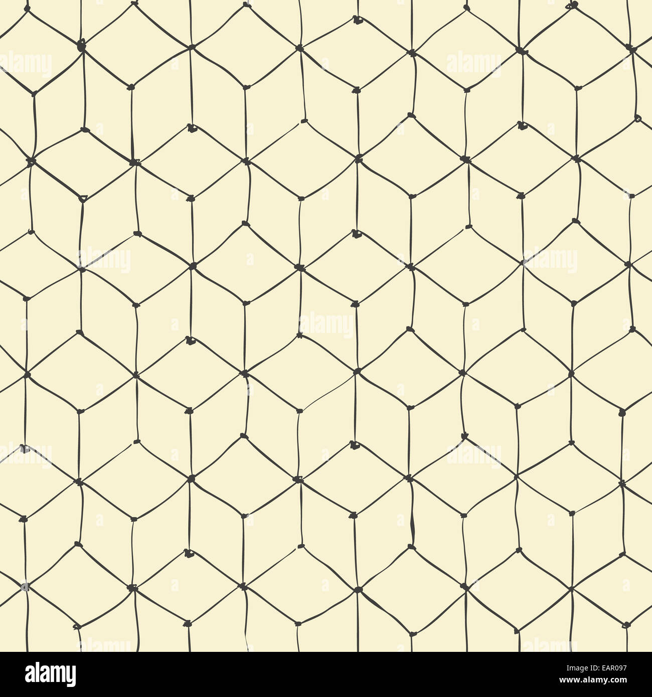 Seamless repeating cubes hand-drawn pattern. Vector Stock Photo - Alamy