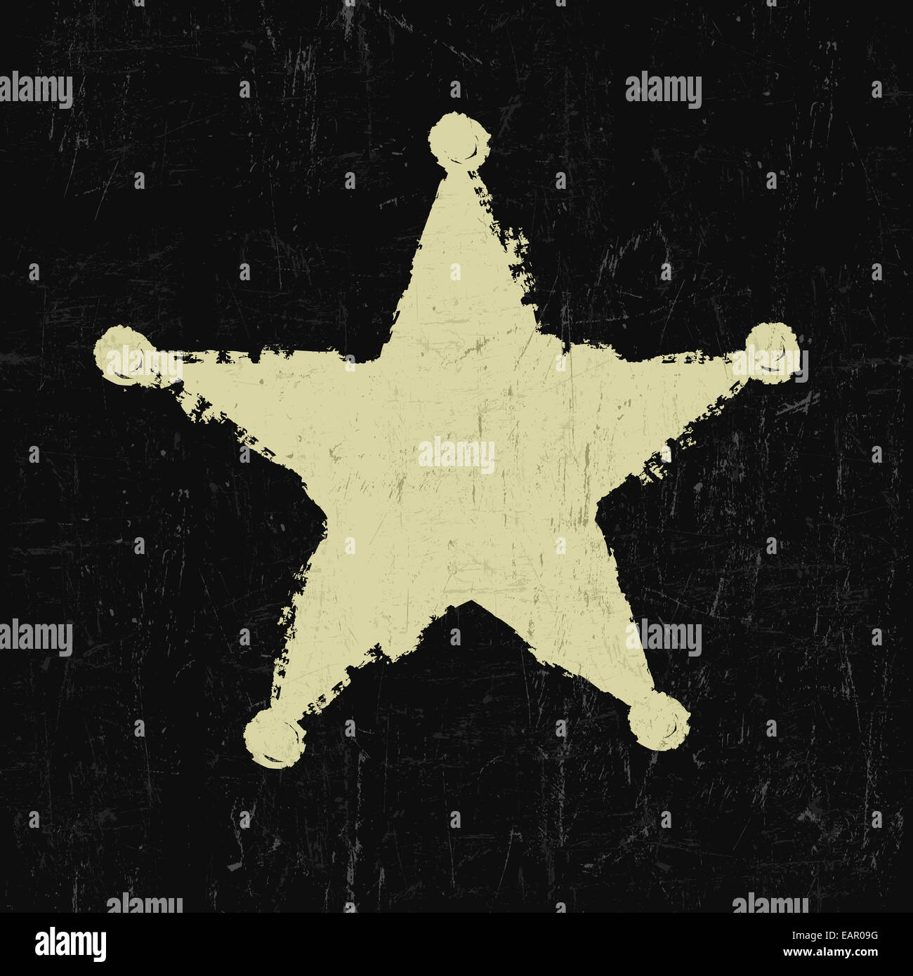 Sheriff star badge icon hi-res stock photography and images - Alamy