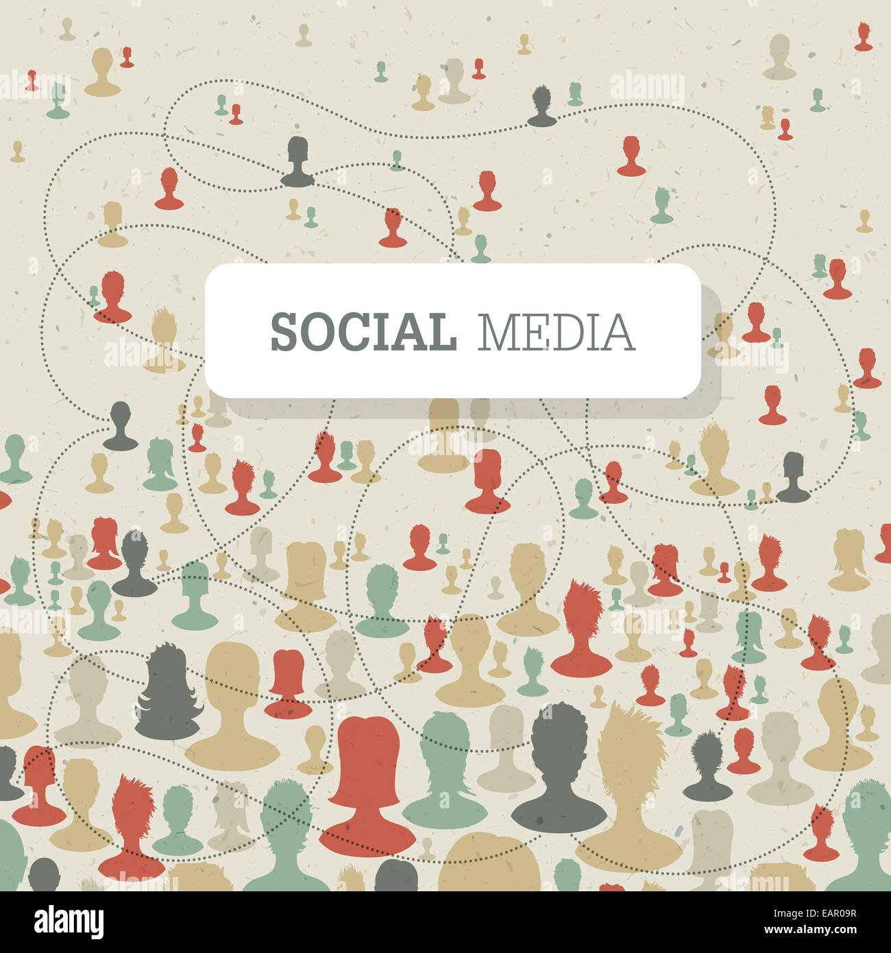 Social concept on recycled paper texture hi-res stock photography and ...