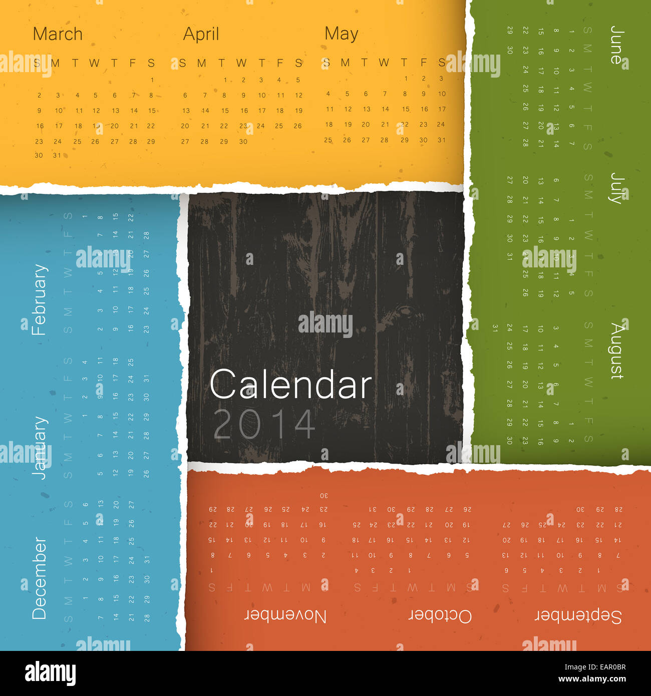 Abstract calendar template hi-res stock photography and images - Alamy