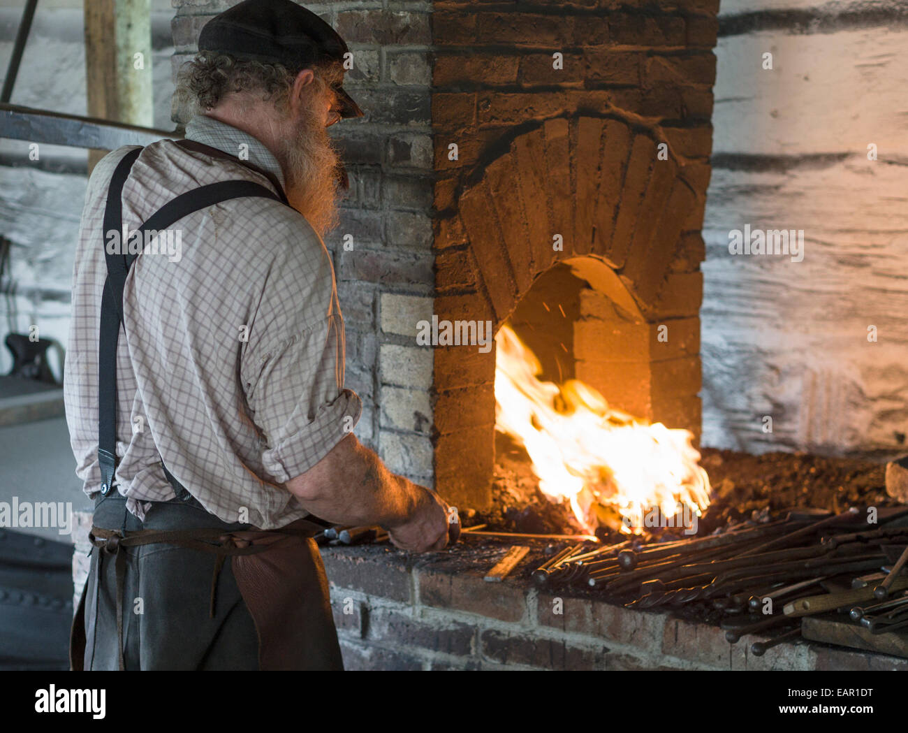 Fuelle De Herrero Colonial Blacksmith Bellows Hi Res Stock Photography
