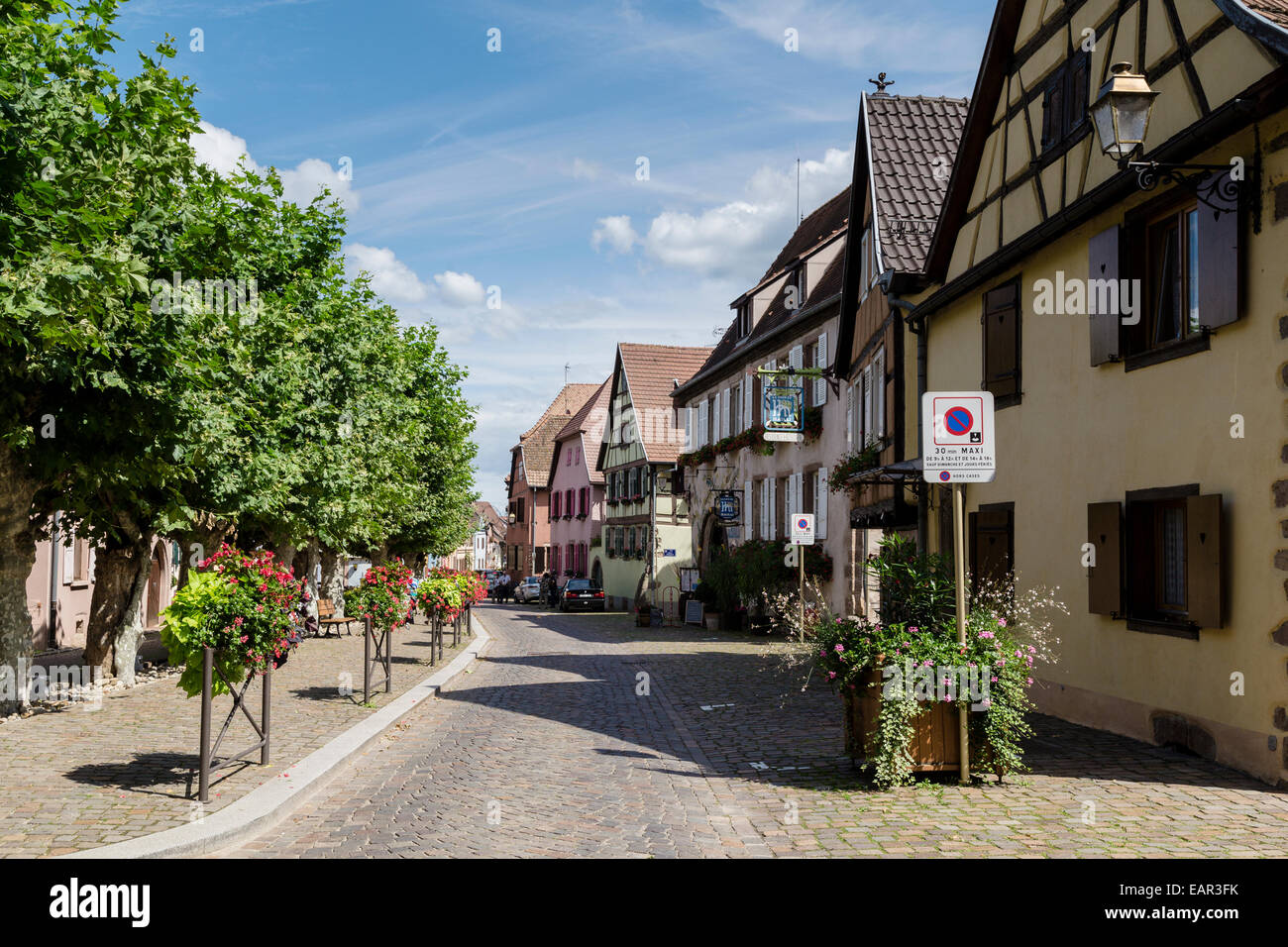 Village of Bergheim, Alsace, France Stock Photo - Alamy