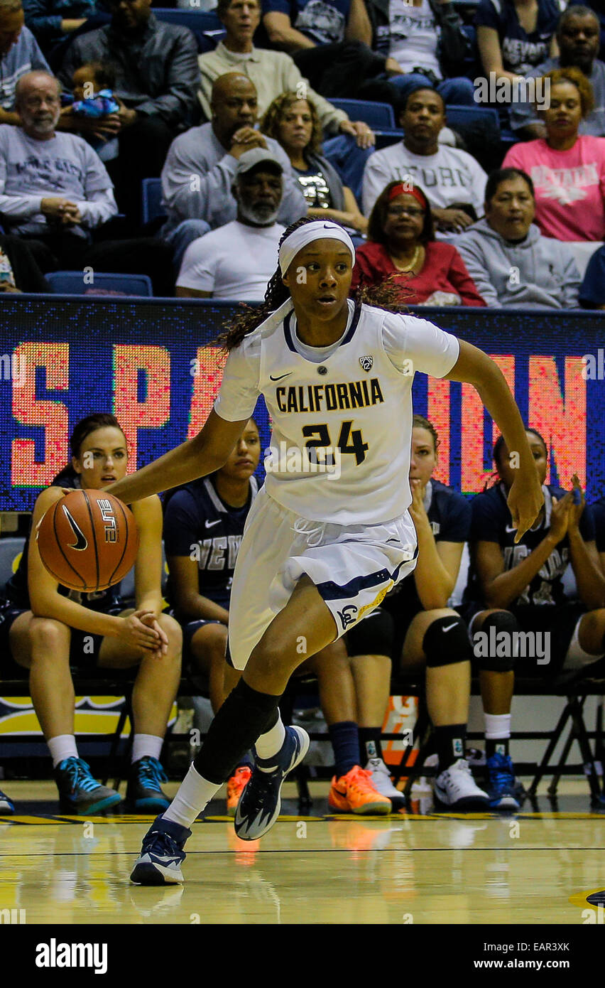 Berkeley CA. 18th Nov, 2014. California Bears F # 24 Courtney Range ...