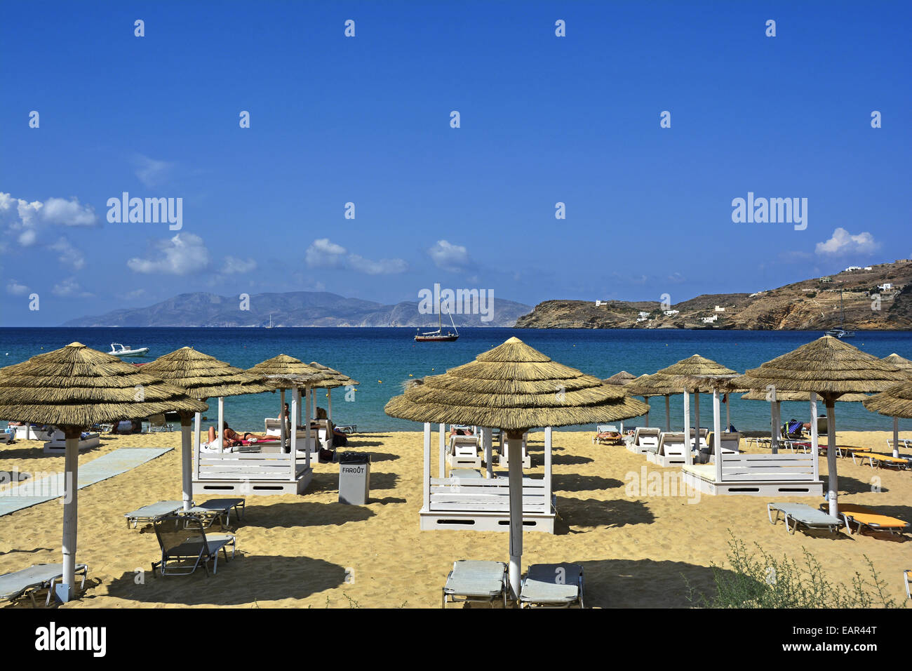 Mylopotas , an organized and most popular beach, renowned for its beach ...