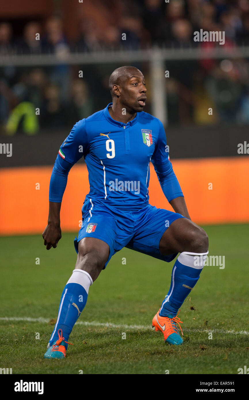 Genova, Italy. 18th Nov, 2014. Stefano Okaka (ITA) Football/Soccer ...