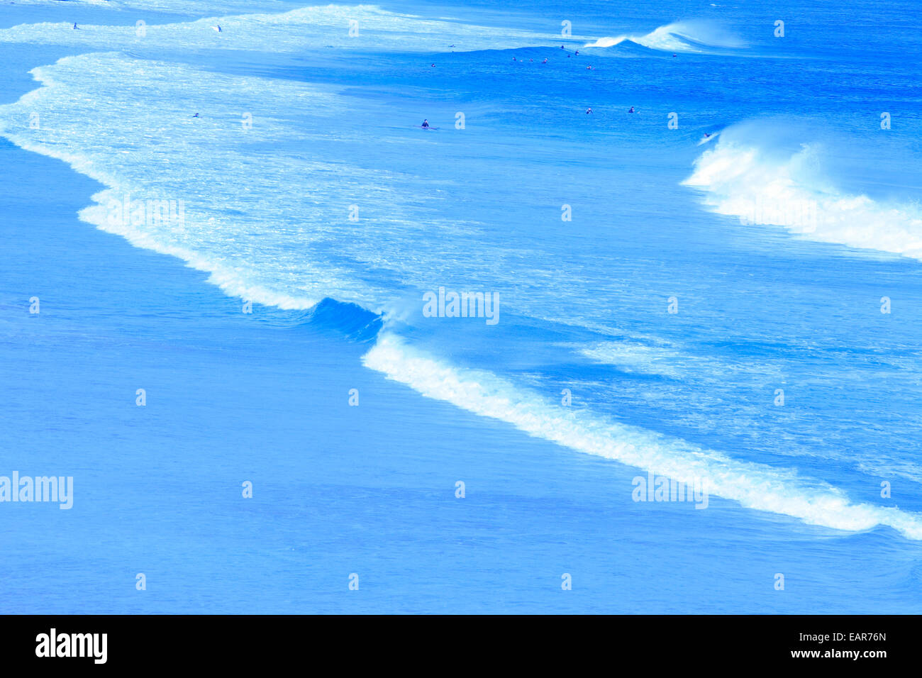 Waves beach no people Cut Out Stock Images & Pictures - Alamy