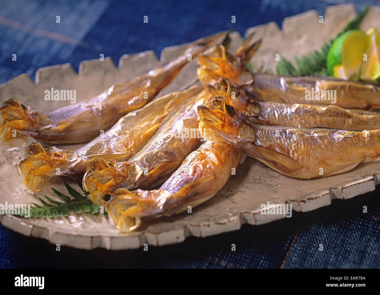 Japanese style grilled fish Stock Photo - Alamy