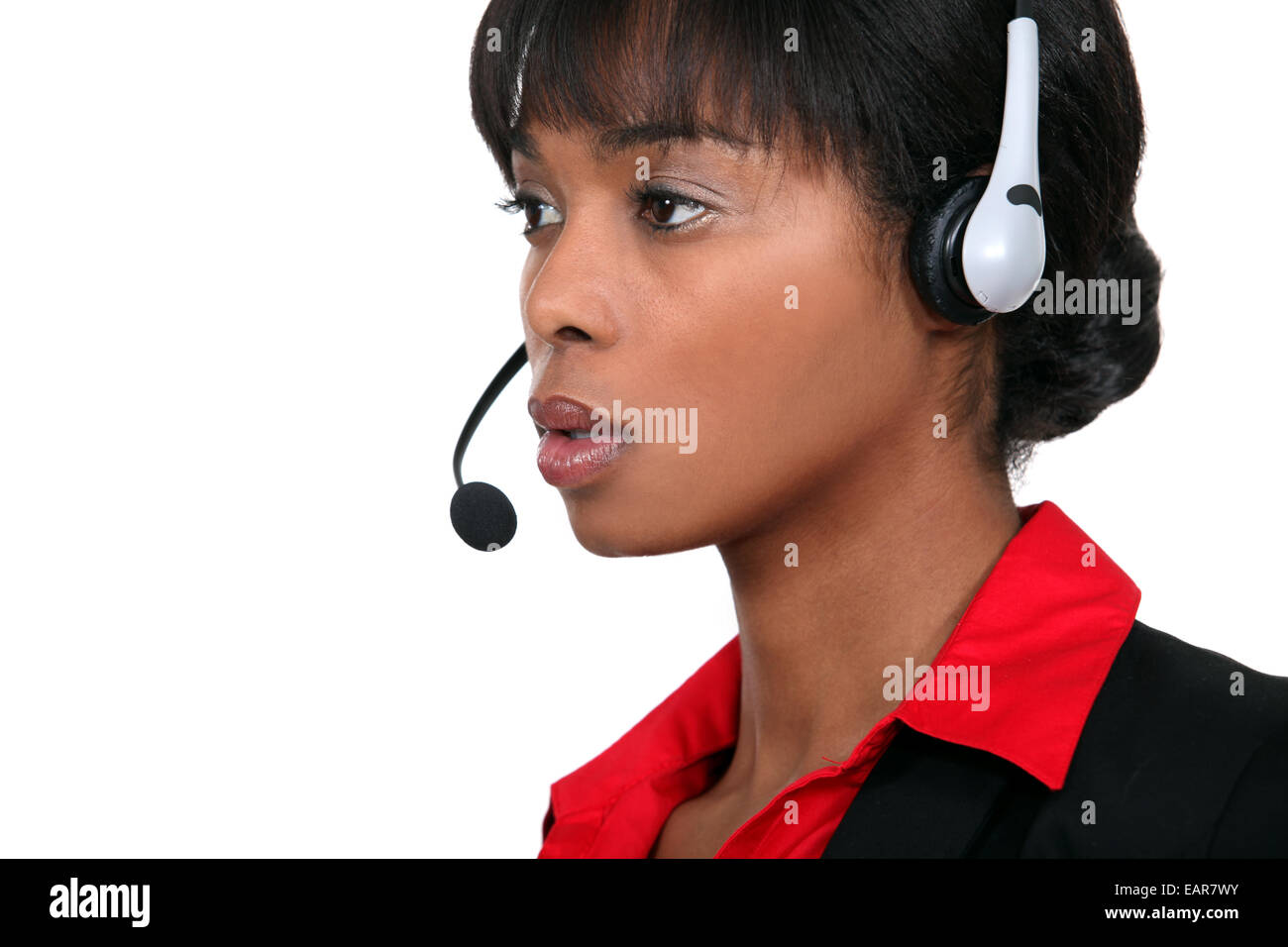 A call centre agent Stock Photo - Alamy